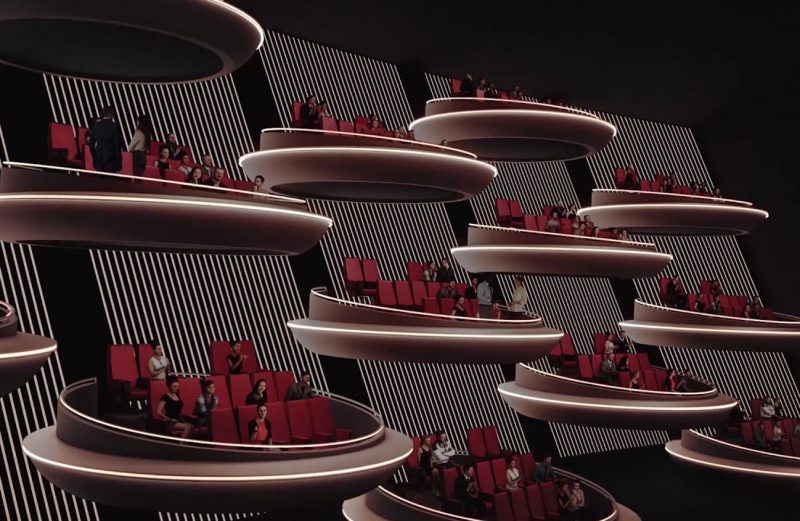 Innovative Movie Theater in Paris Resembles the Galactic Senate from ...